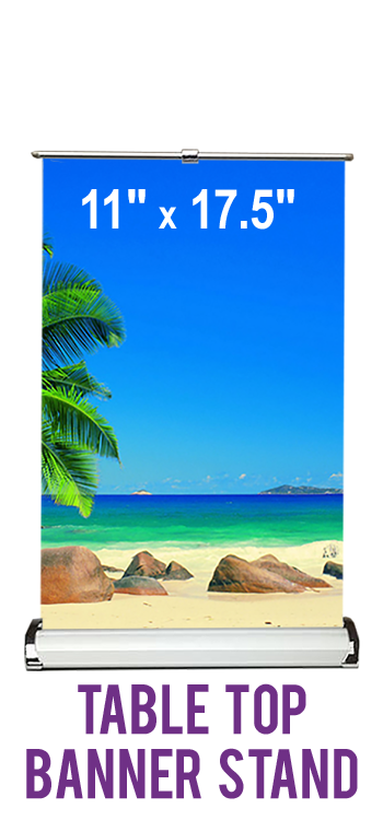 Table Top Banner | Mini Desktop Banner | PrintMyBanners